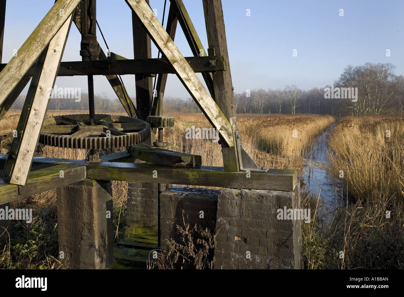 Clayrack Drainage Mill on the River Ant at How Hill Norfolk Broads ...