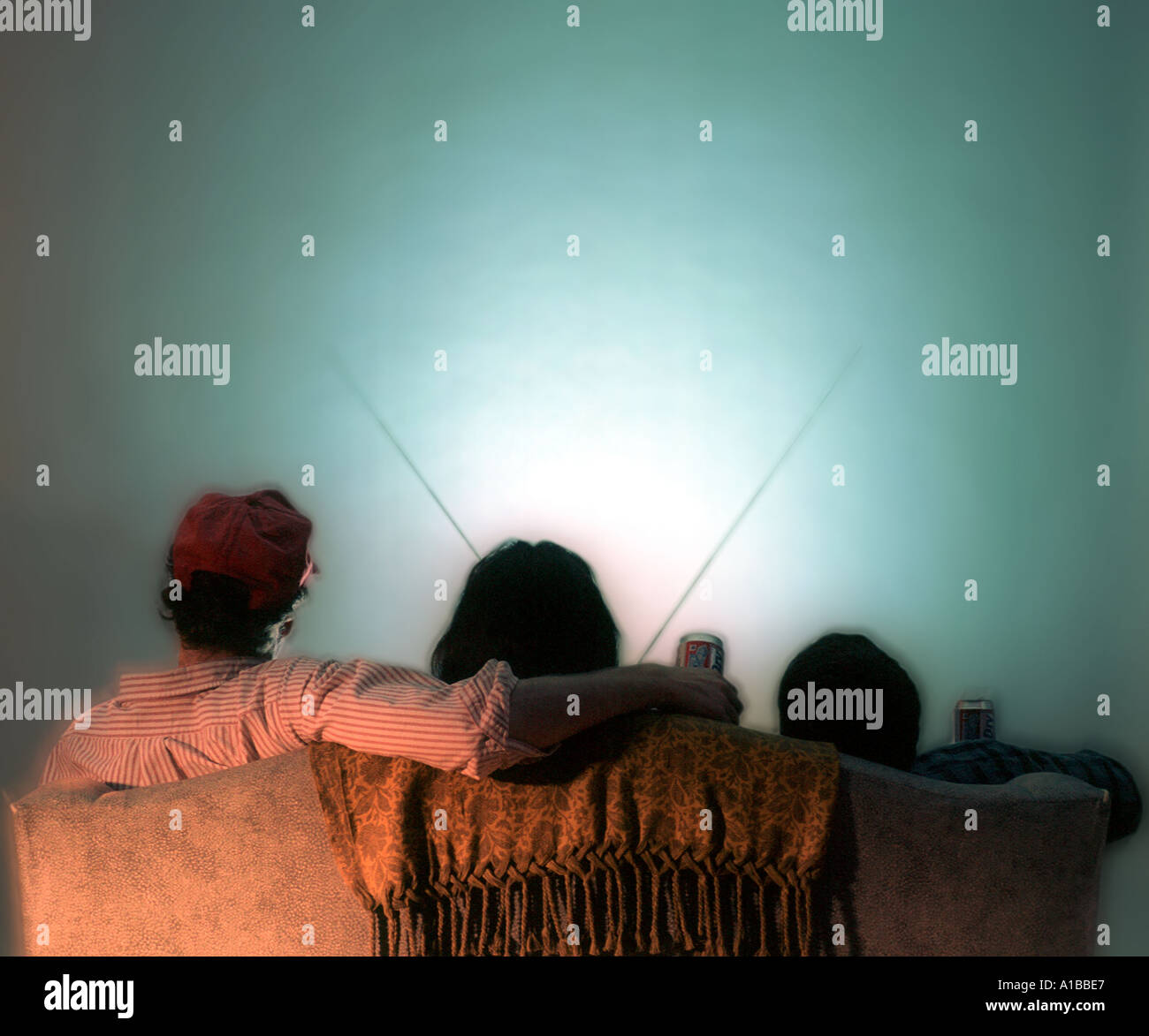 People watching television Stock Photo - Alamy