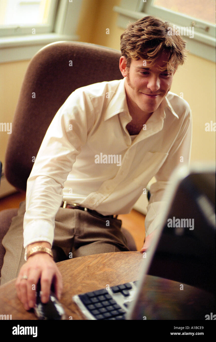 22 year old man working hi-res stock photography and images - Alamy