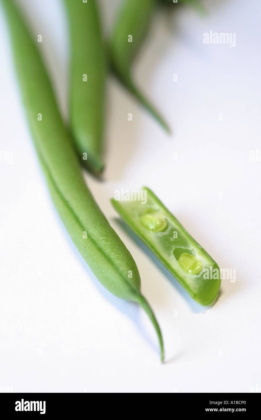 Fresh Green Beans sliced Stock Photo - Alamy