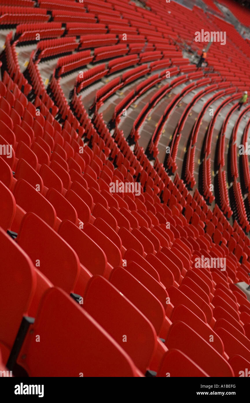 Stadiium Seating shot at an obscure angle abstract Stock Photo - Alamy
