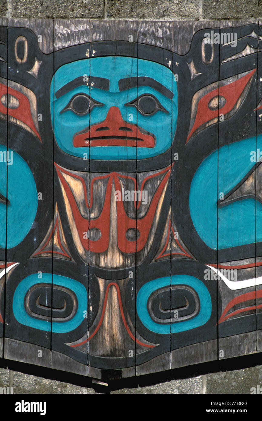 Alaska Tlingit carving figure native art Stock Photo - Alamy