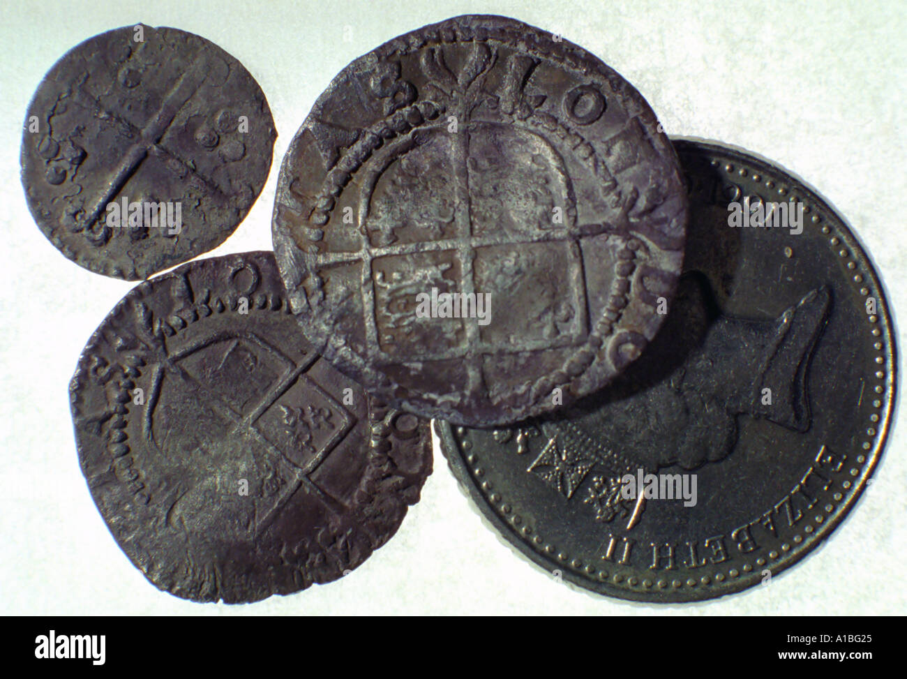 Hammered coins hi-res stock photography and images - Alamy