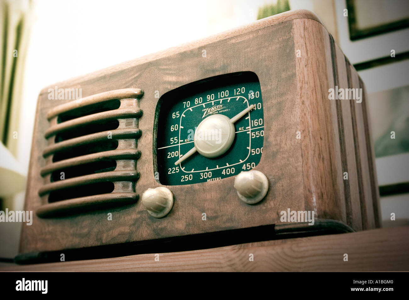 Old Zenith radio Stock Photo - Alamy