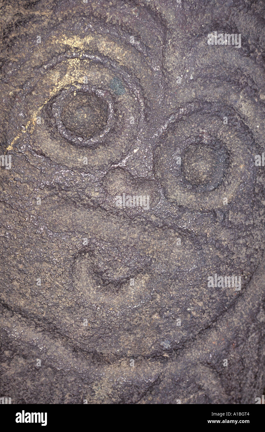 alaska aboriginal rock art petroglyph smiling face Stock Photo - Alamy