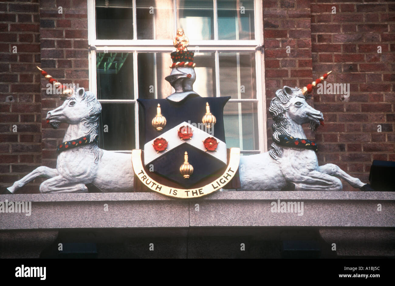 Coat of Arms of Trade Guild with Unicorn Motifs in the City of London ...