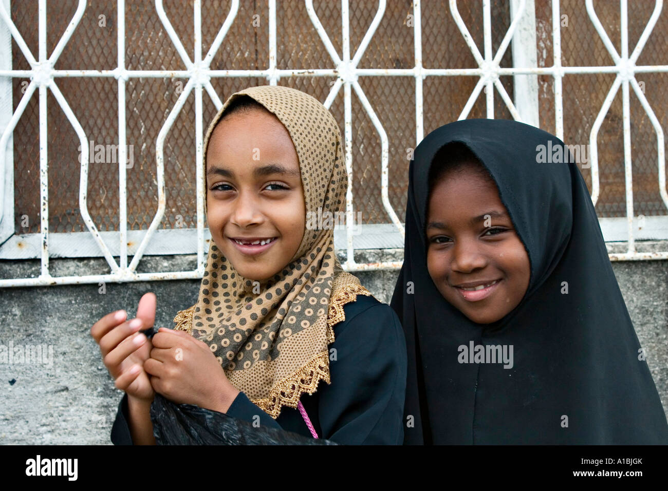 Zanzibar Muslim children, Stonetown, Tanzania, Africa Stock Photo - Alamy