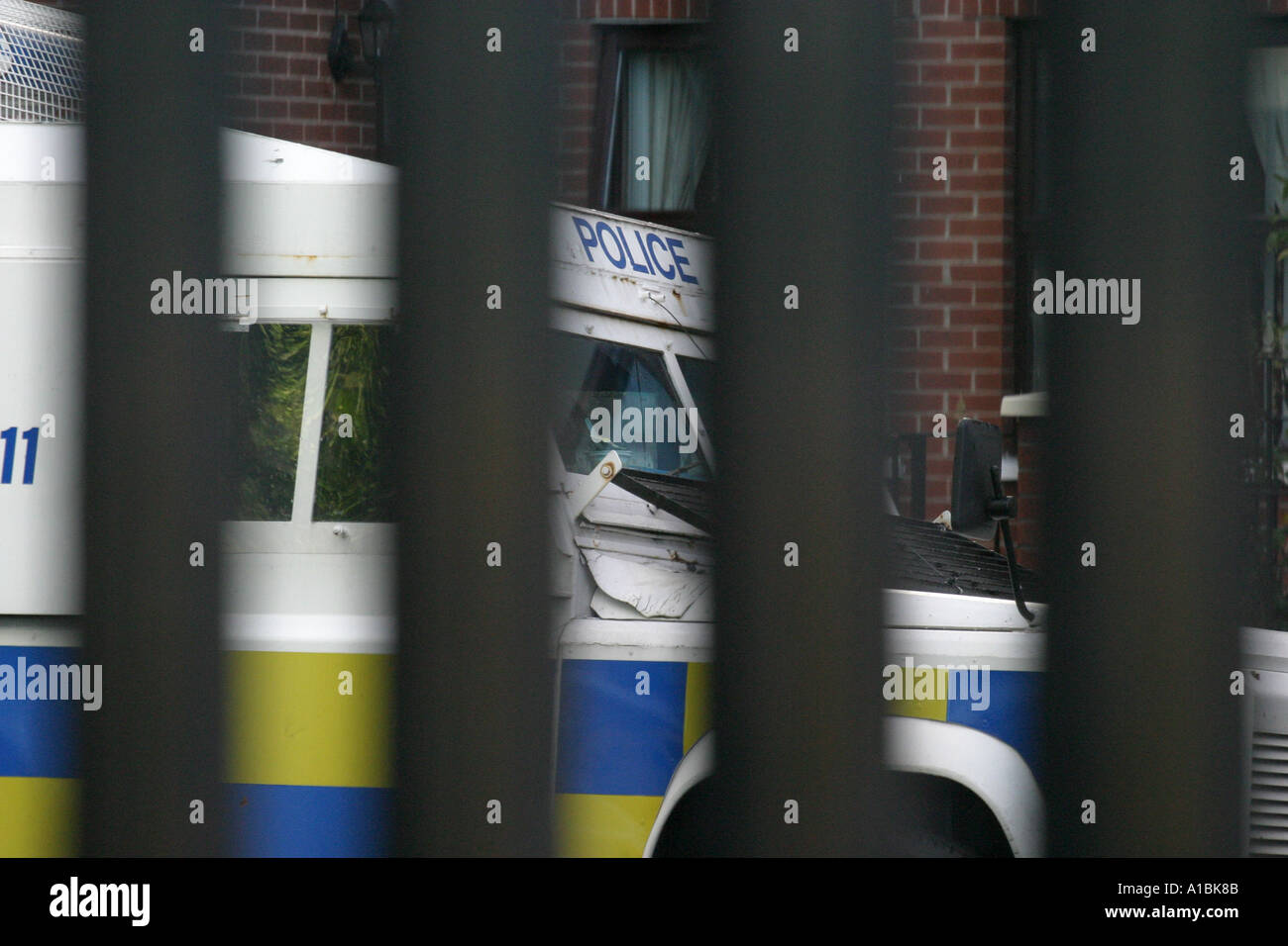 Psni police armoured landrover hi-res stock photography and images - Alamy