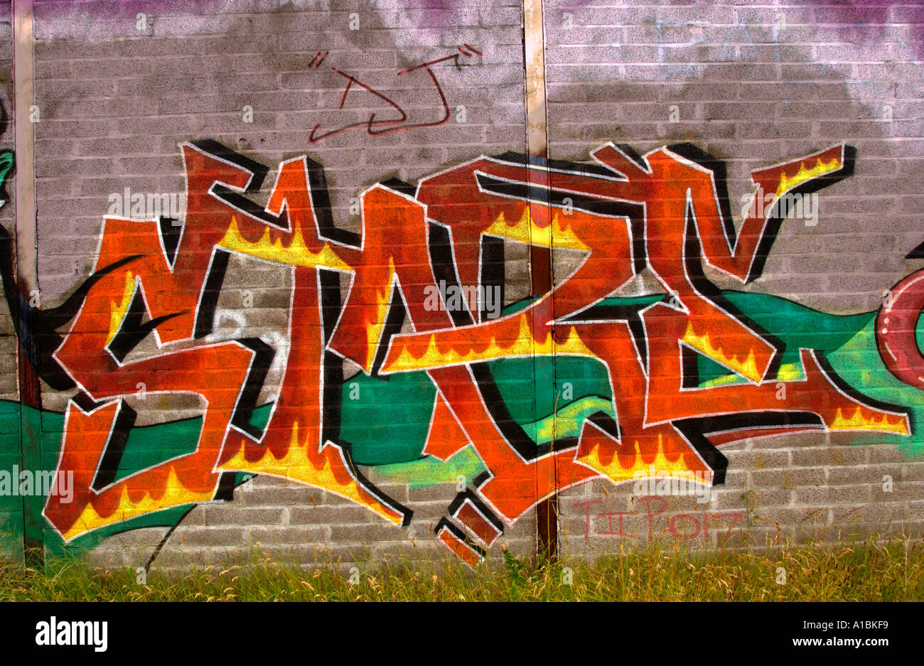 Graffiti street art on run hi-res stock photography and images - Alamy