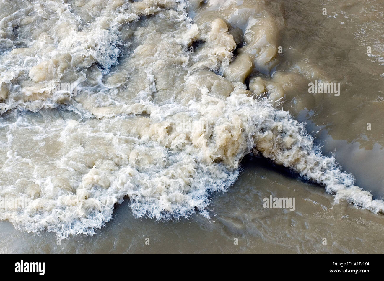 fast flood water in river Stock Photo - Alamy