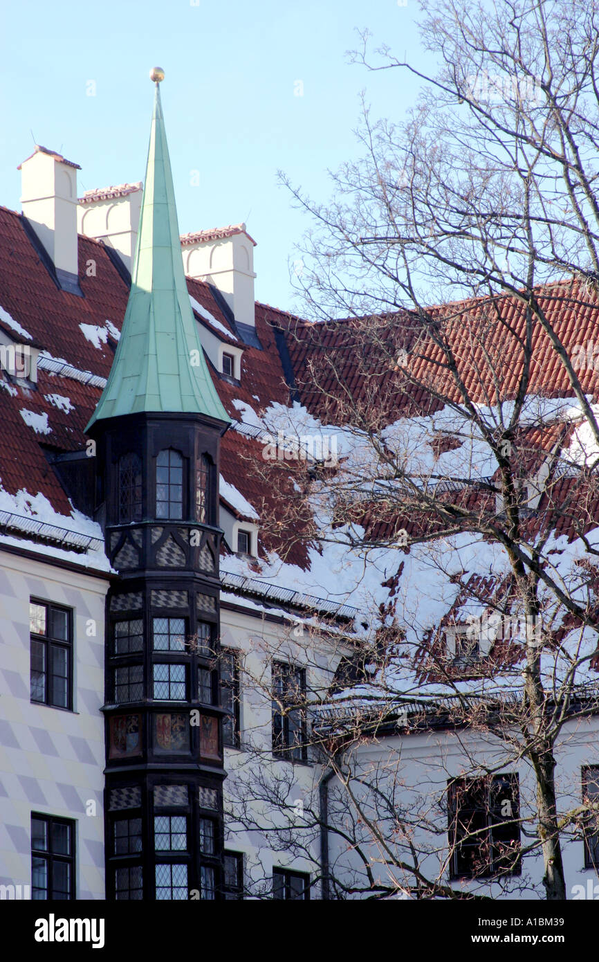 Alter Hof Medieval Castle and Royal residence Munich Bavaria Germany ...