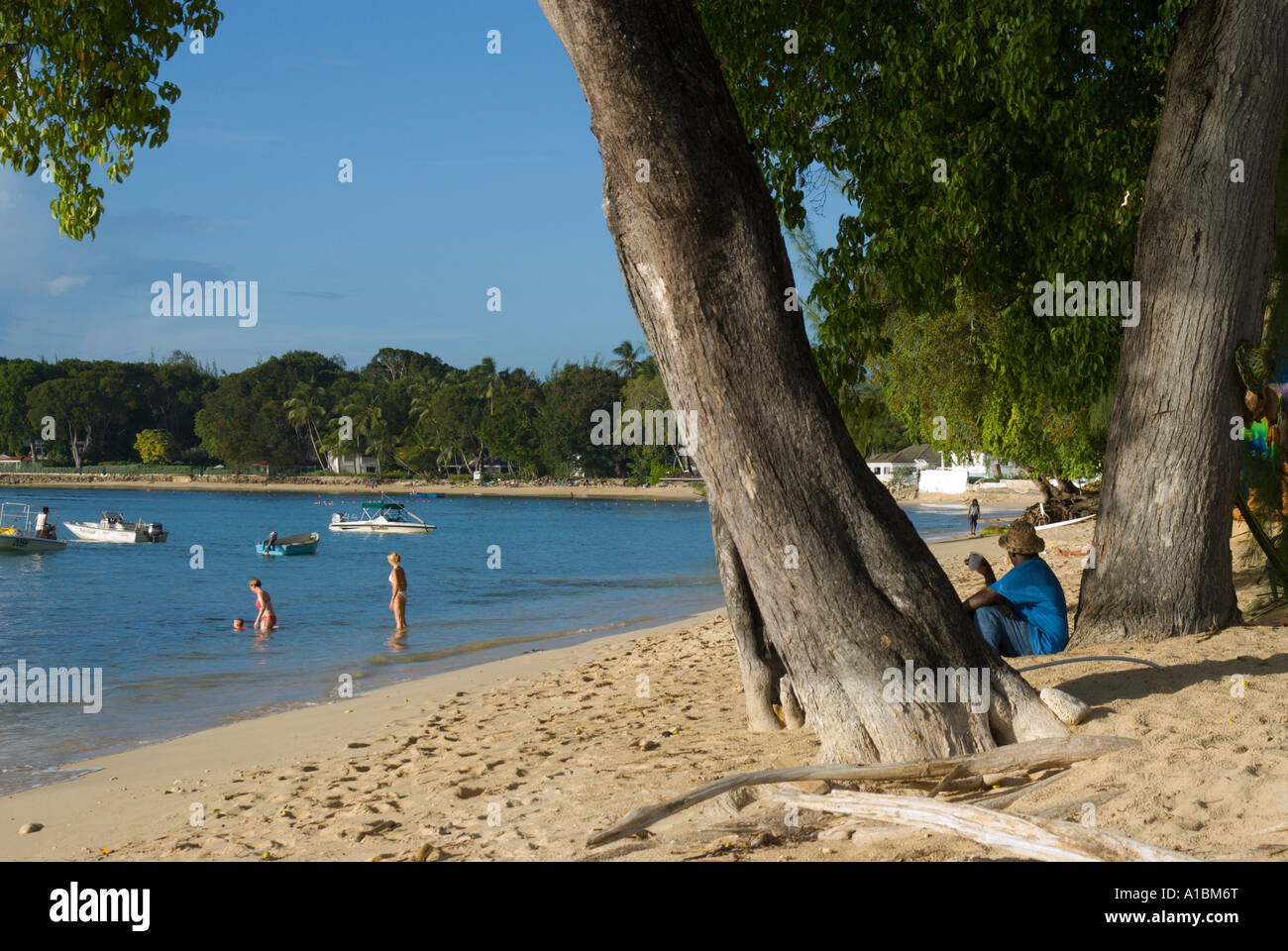 Barbados Holetown St James parish west coast the beach Stock Photo - Alamy