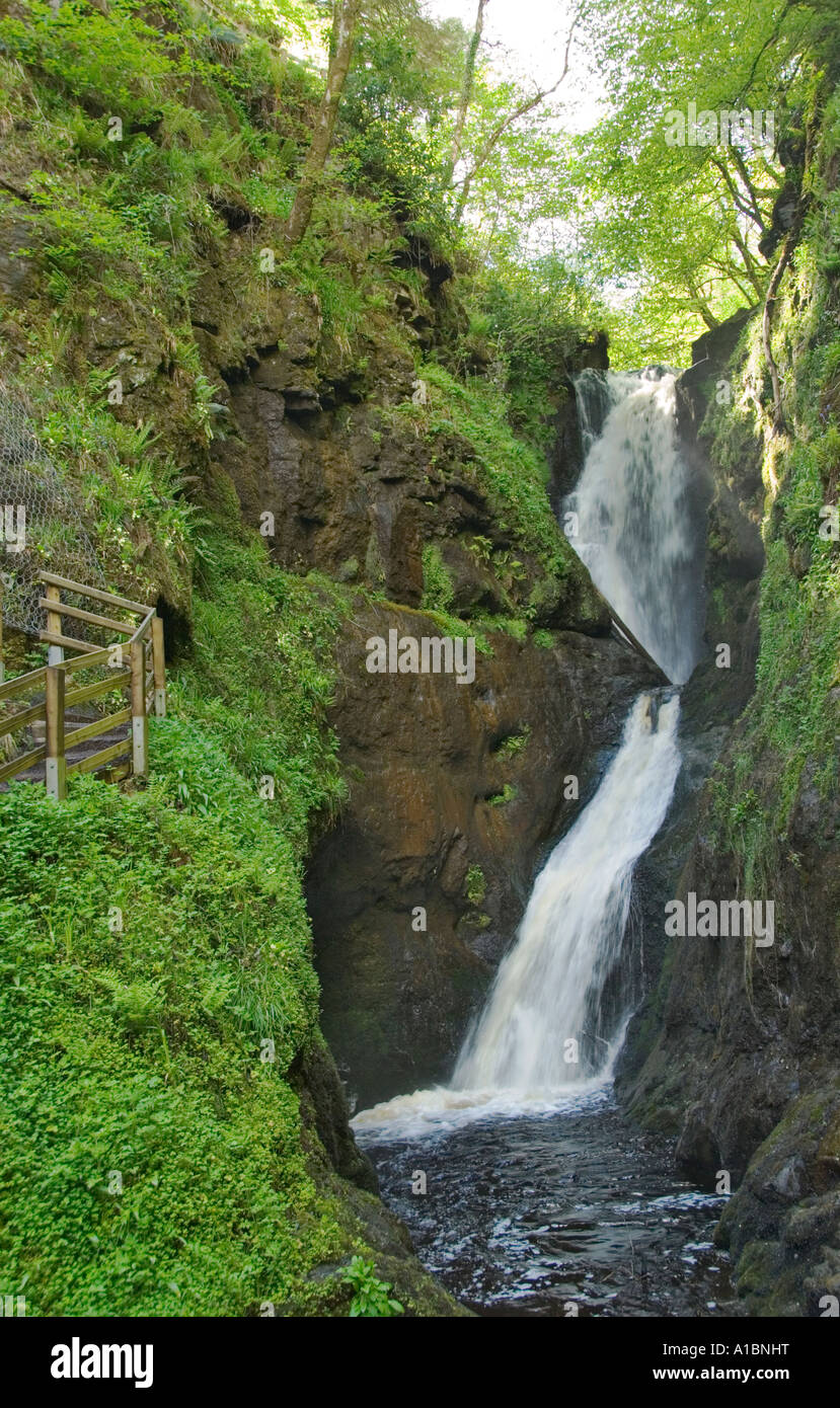 Glenariff forest park waterfall glens hi-res stock photography and ...