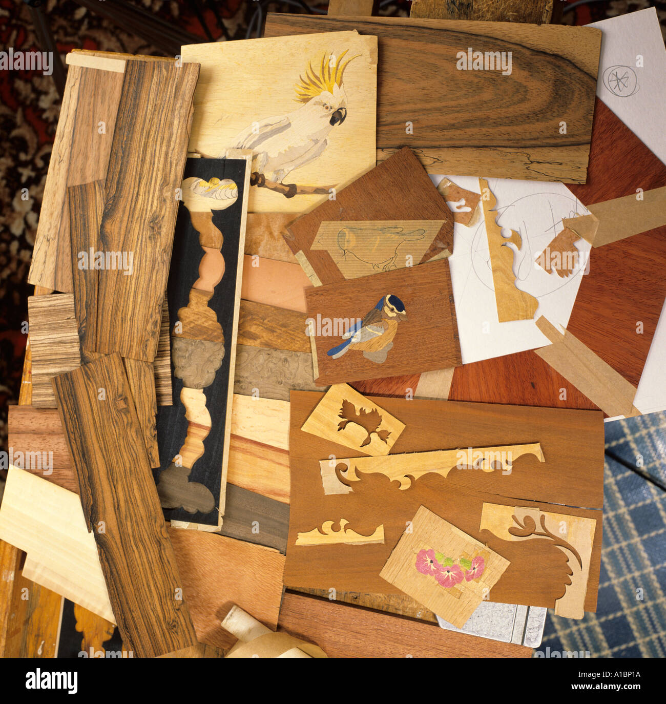 Marquetry pattern hi-res stock photography and images - Alamy