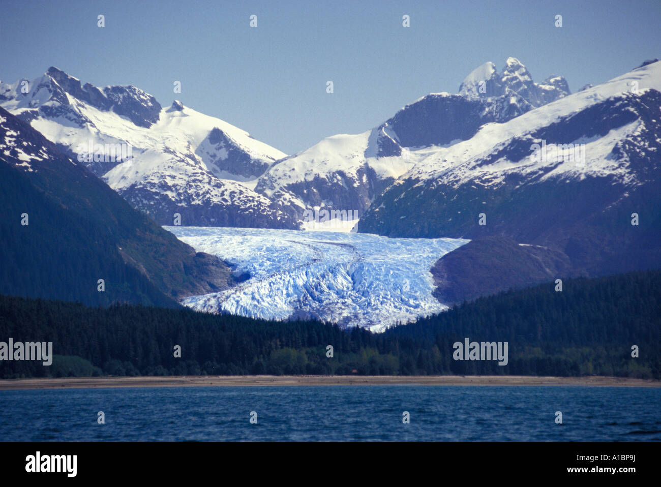 A glacier in Stephens Passage near Juneau Alaska Stock Photo - Alamy