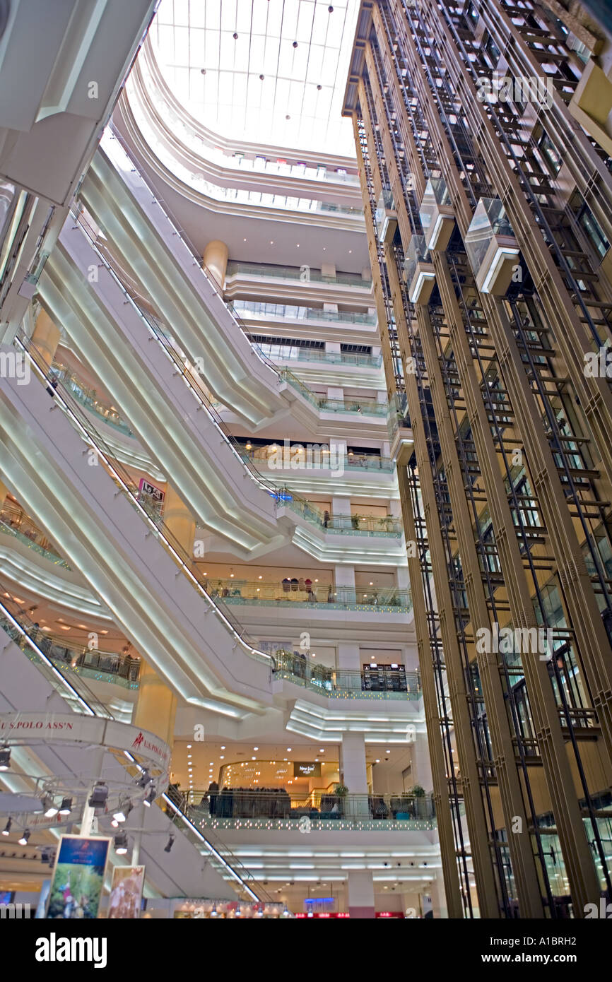 CHINA SHANGHAI Modern multi-level indoor shopping center with ...