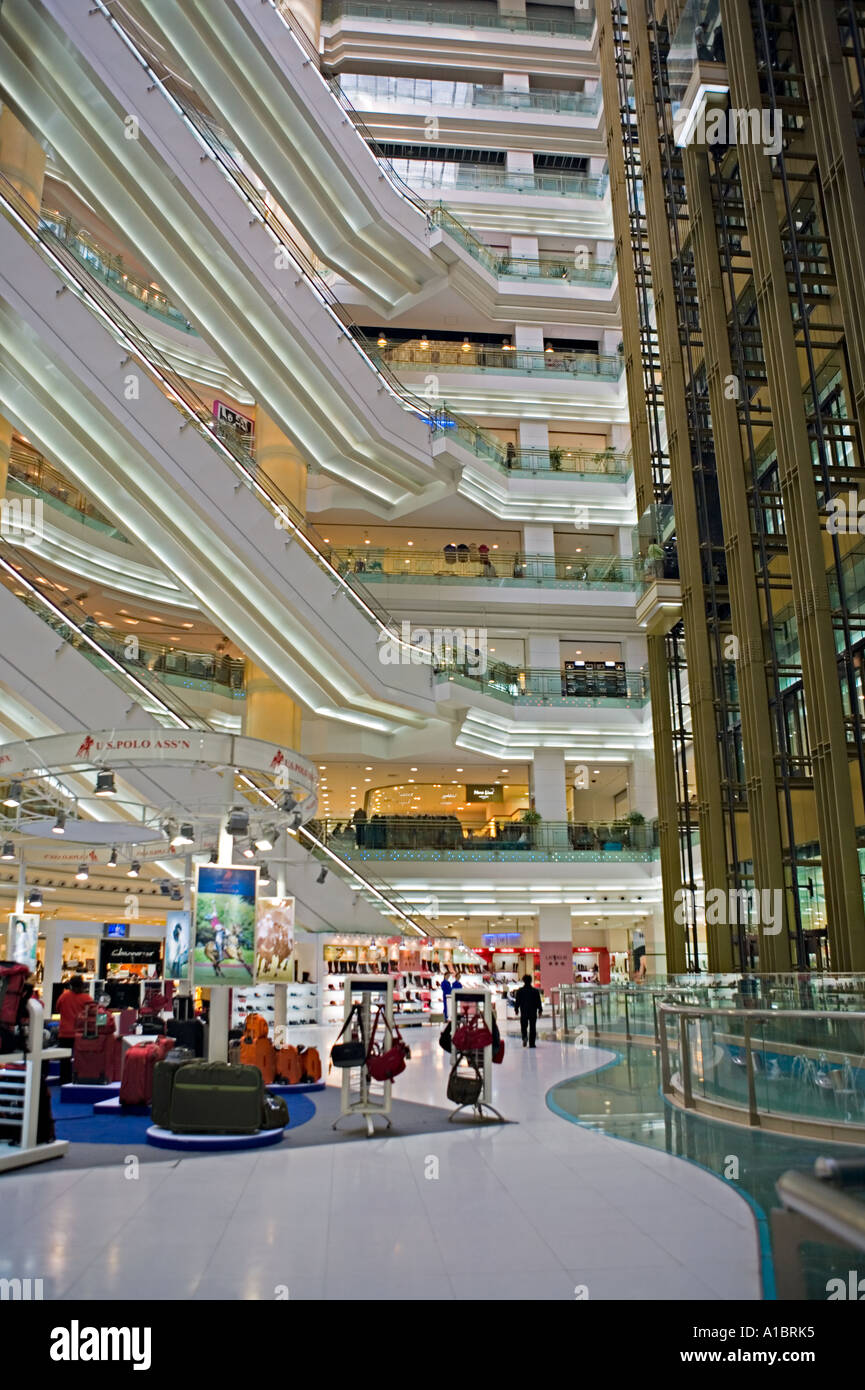 CHINA SHANGHAI Modern multi-level indoor shopping center with ...