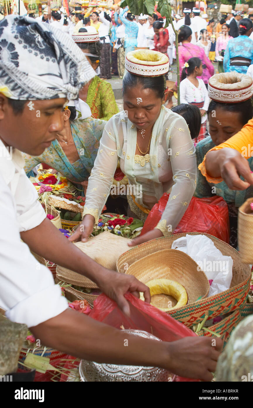 People Preparing Offerings At Festival Stock Photo - Alamy