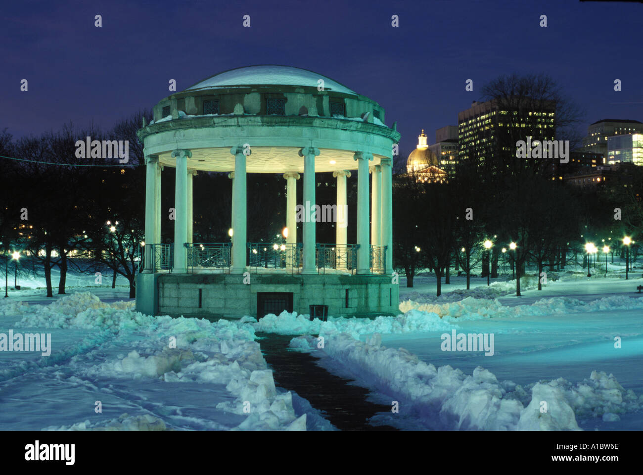 The Parkman Memorial Bandstand in Boston Common Stock Photo - Alamy