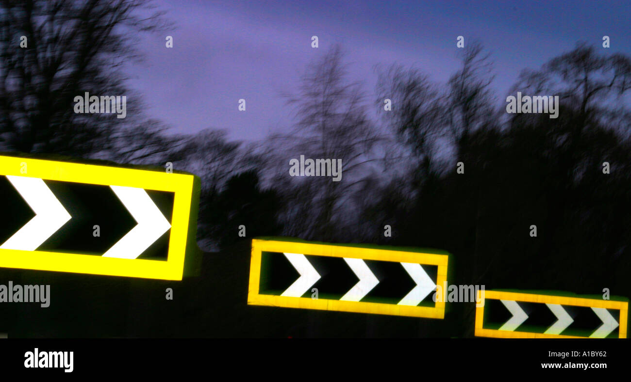 Road Chevrons High Resolution Stock Photography and Images - Alamy