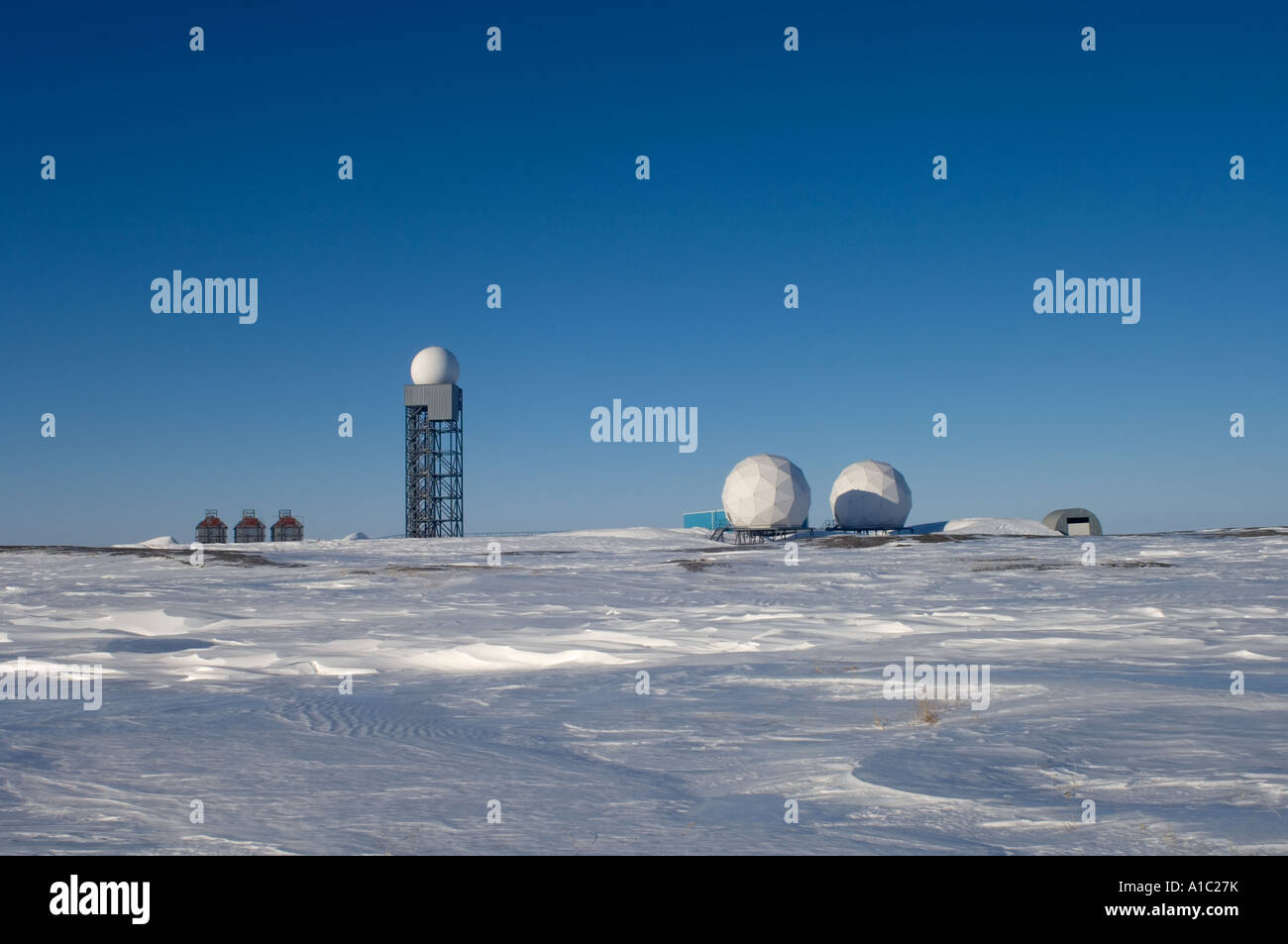 military dew line site along the Arctic coast west of Herschel Island ...