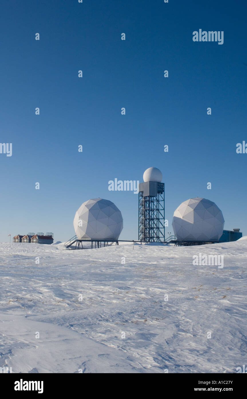 military dew line site along the Arctic coast west of Herschel Island ...
