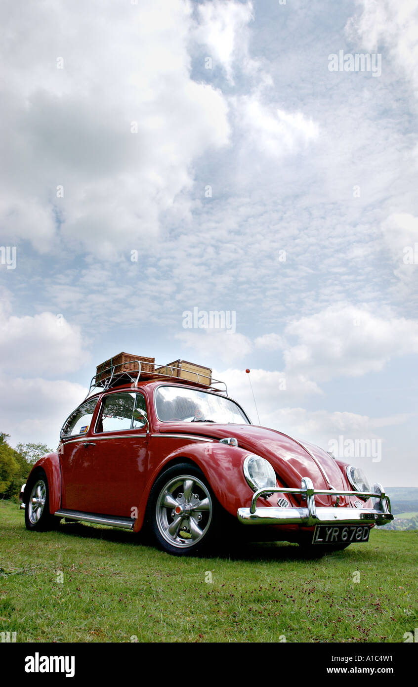 1966 CLASSIC RED VW BEETLE Stock Photo - Alamy