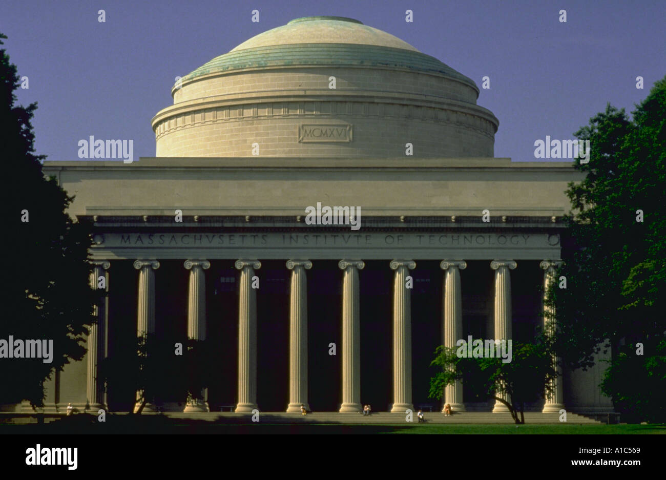 Massachusetts institute of technology building columns hi-res stock ...