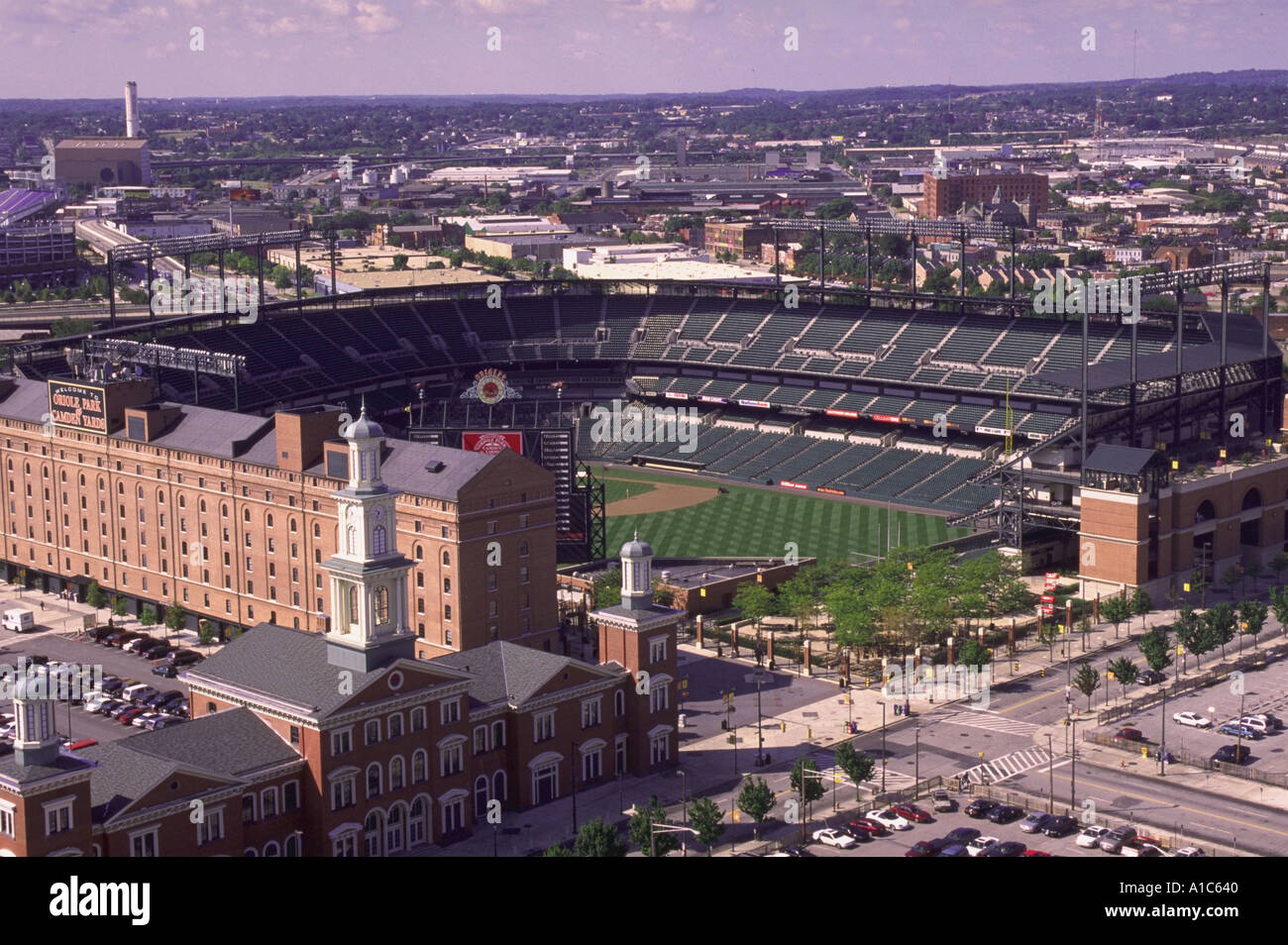 Baltimore md aerial stadium hi-res stock photography and images - Alamy