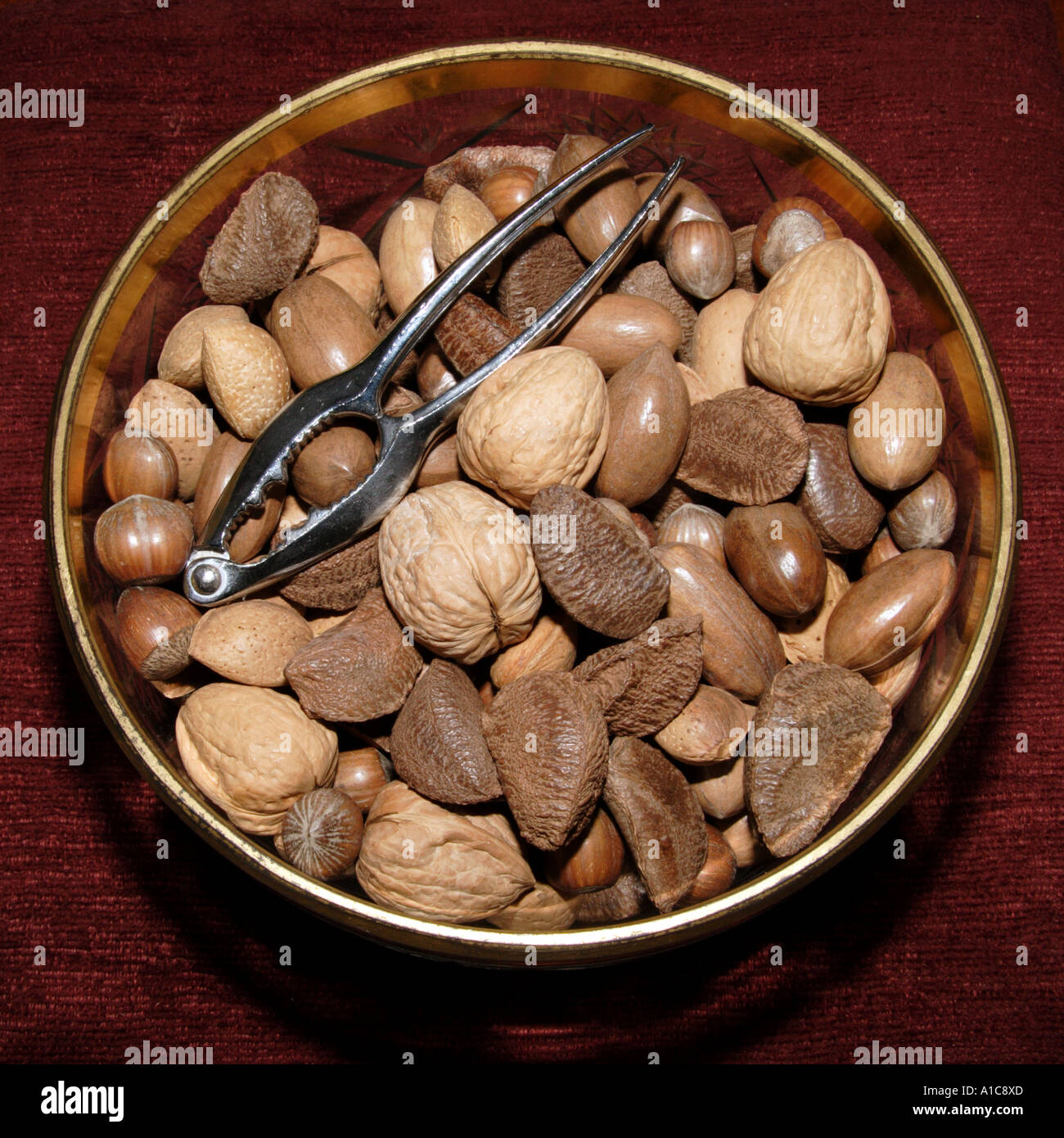 bowl of nuts Stock Photo - Alamy