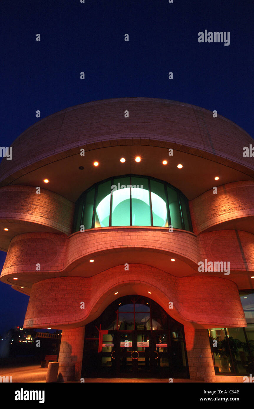 Canadian Museum of Civilization in blue night sky, Hull Quebec Canada ...