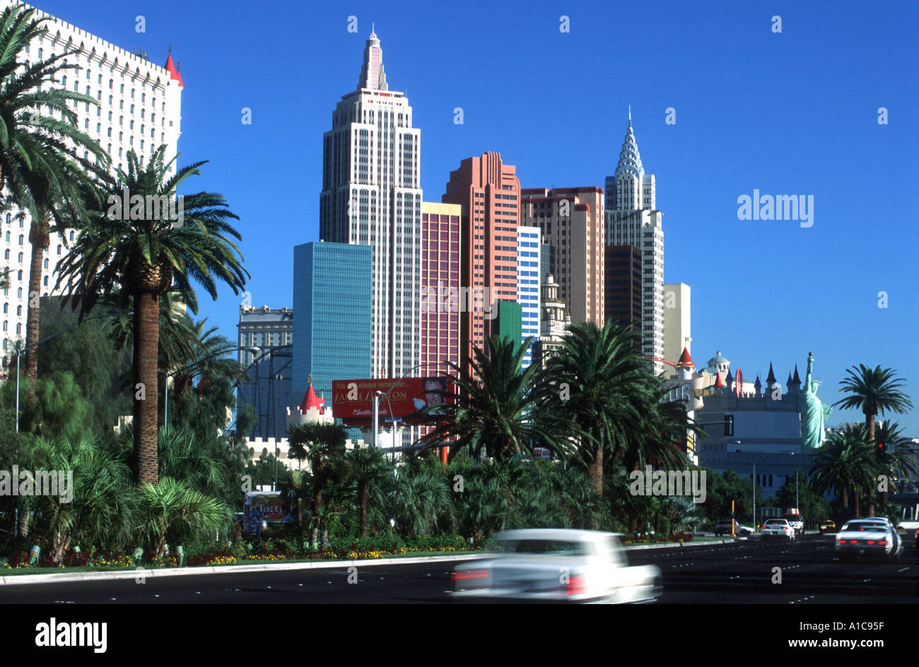 New York hotel and casino, Las Vegas Nevada USA, September 1999 Stock ...