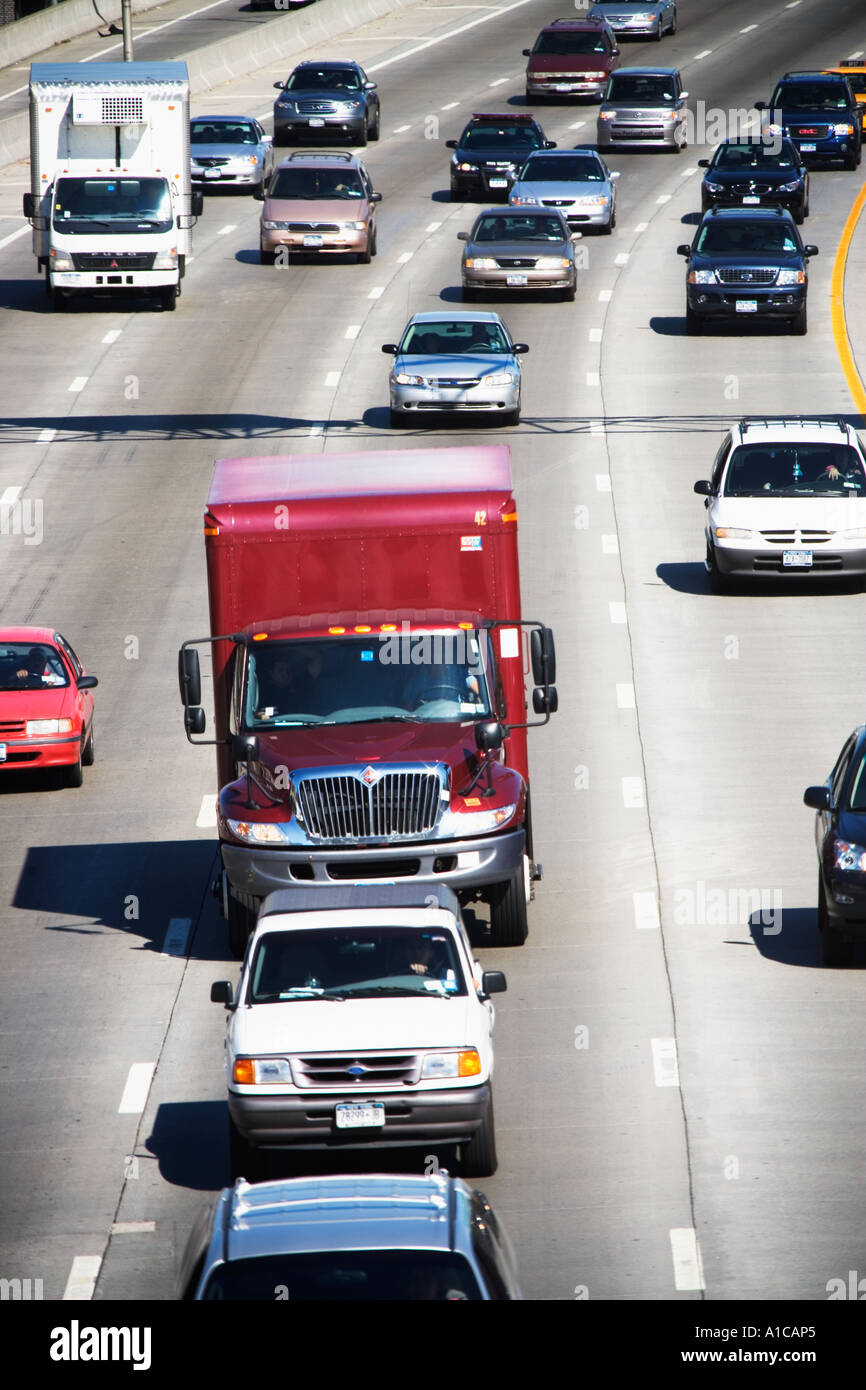 TRAFFIC ON HIGHWAY Stock Photo - Alamy