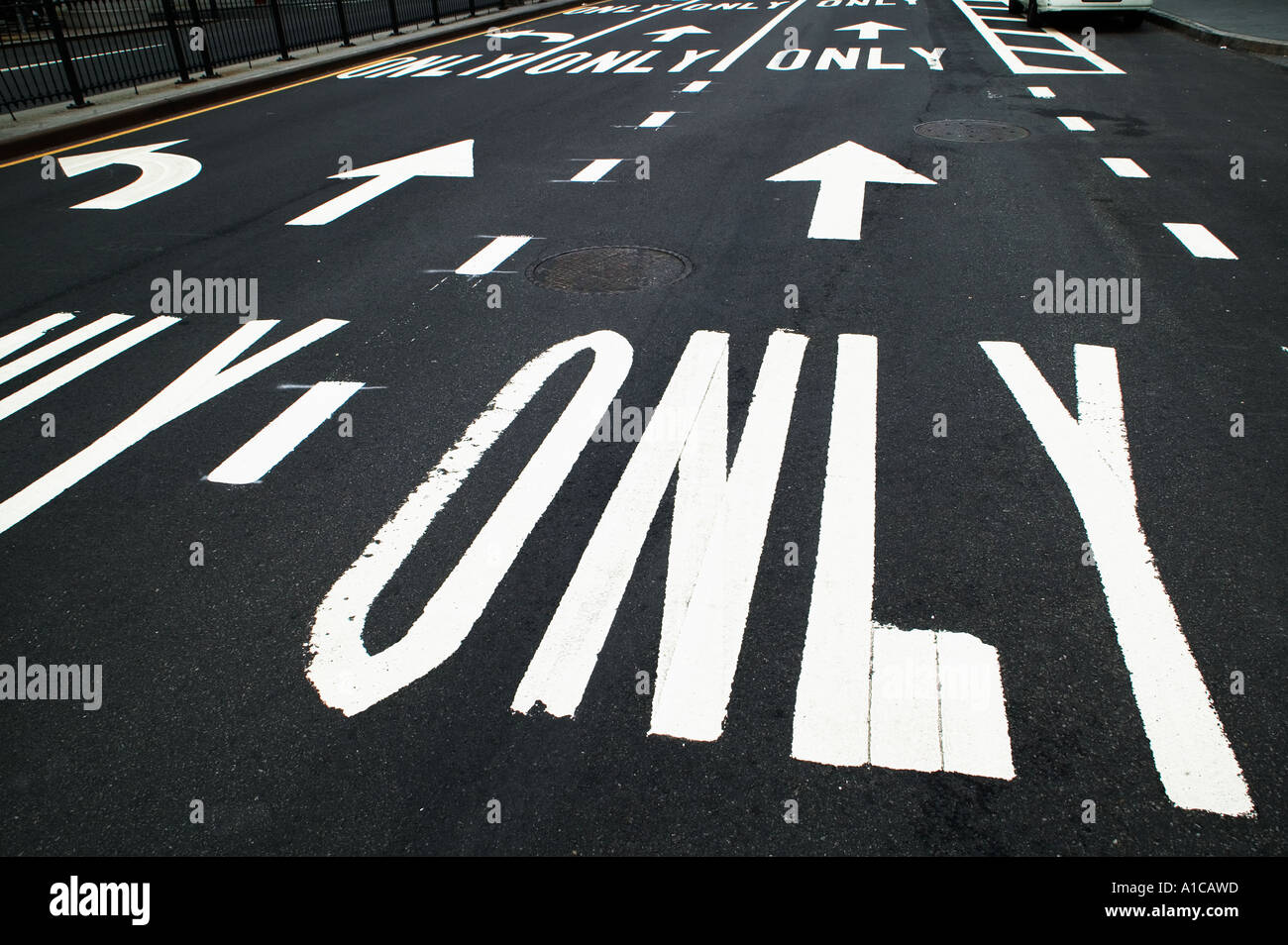 ROAD SIGNS ON STREET, TRAFFIC SIGNS Stock Photo - Alamy