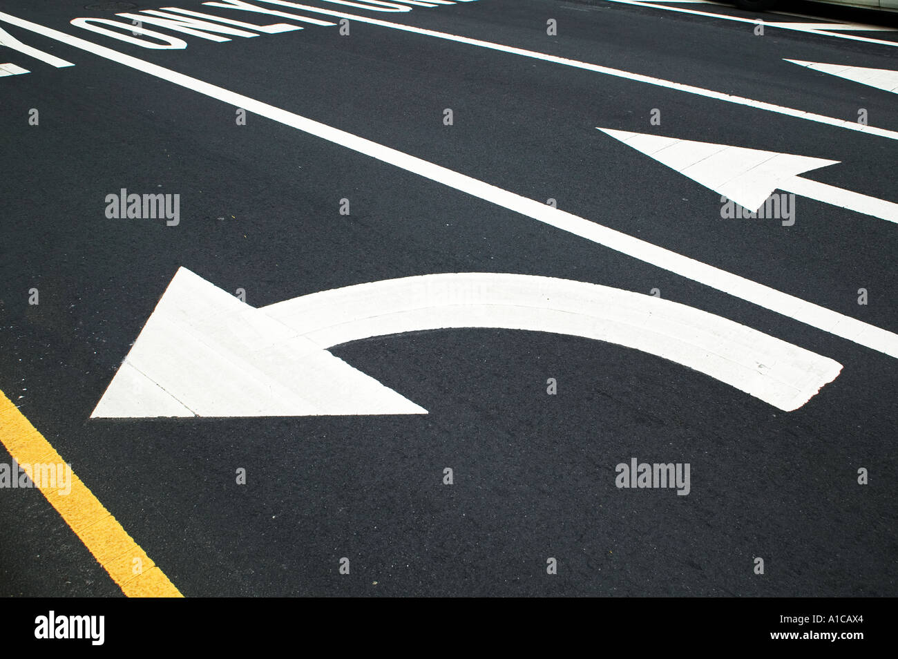 ROAD SIGNS ON STREET, TRAFFIC SIGNS Stock Photo - Alamy