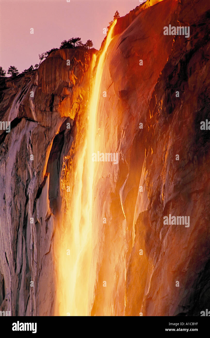 Horsetail Falls On Fire