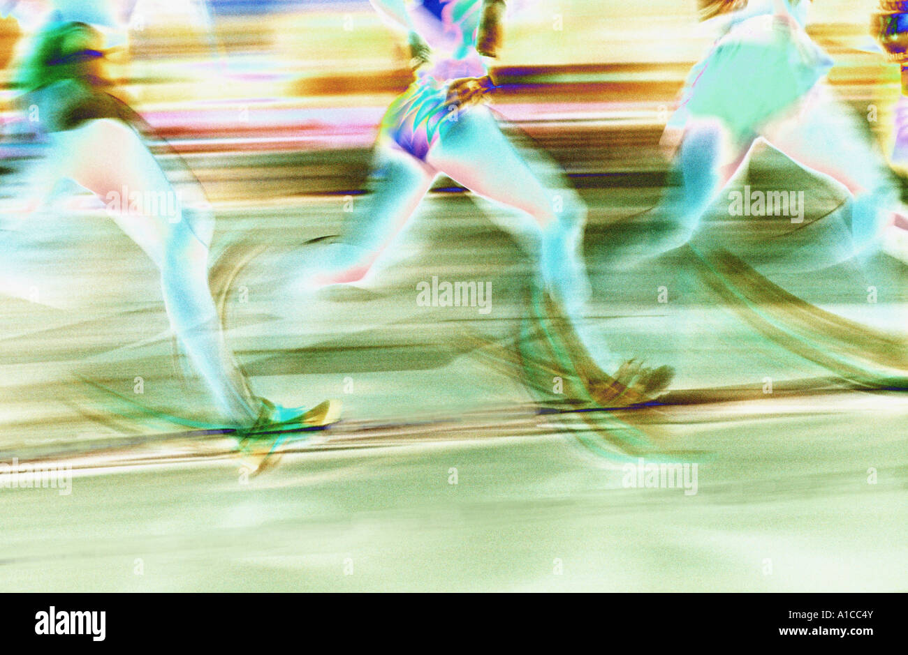 athletism run sprint fast effect symbol legs detail Stock Photo - Alamy