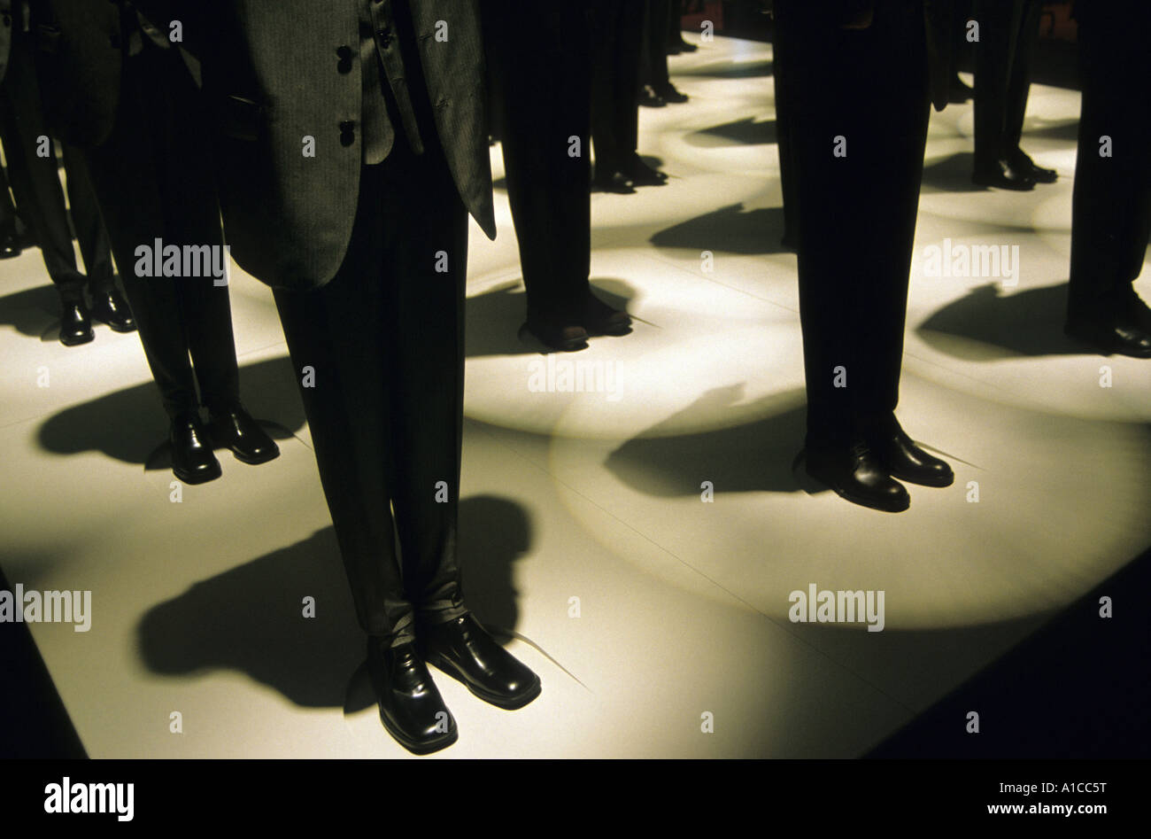 anonymous men multitude business men symbol wait patience Stock Photo ...