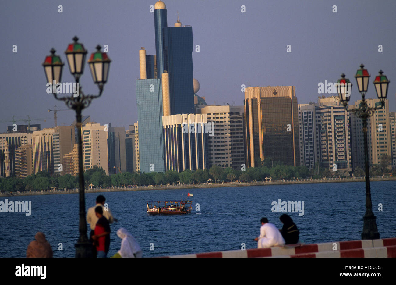 abu dhabi uae arabian emirates city view architecture Stock Photo - Alamy