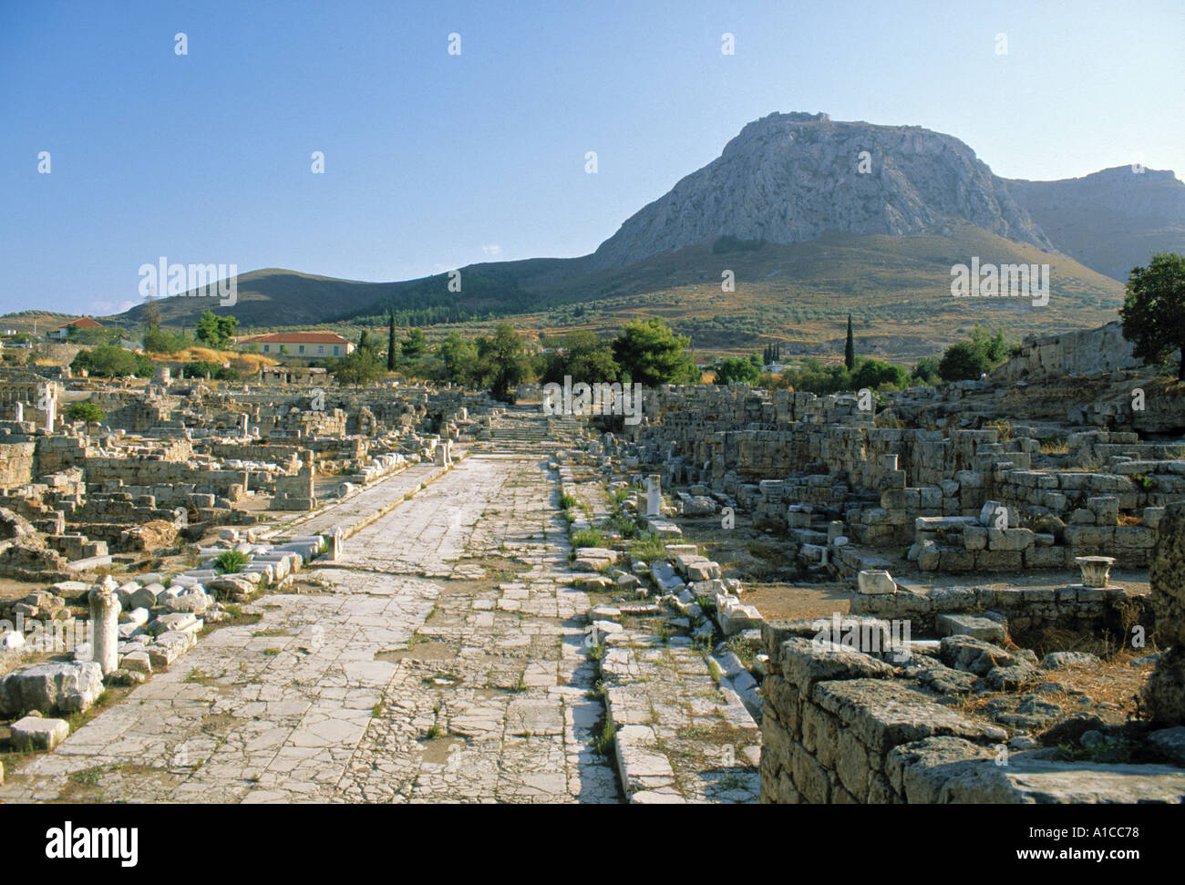 Lechaion way hi-res stock photography and images - Alamy