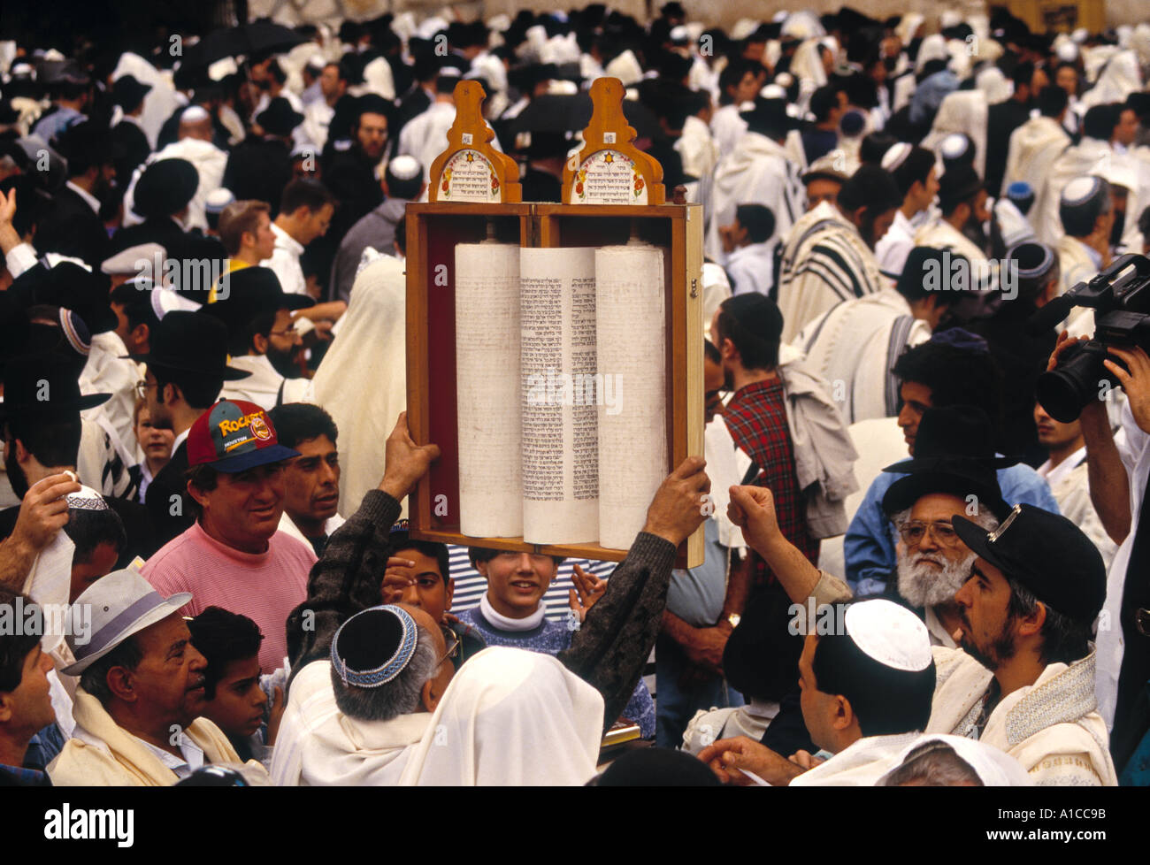 Torah Scroll, Western Wall, Jerusalem, Israel Stock Photo - Alamy