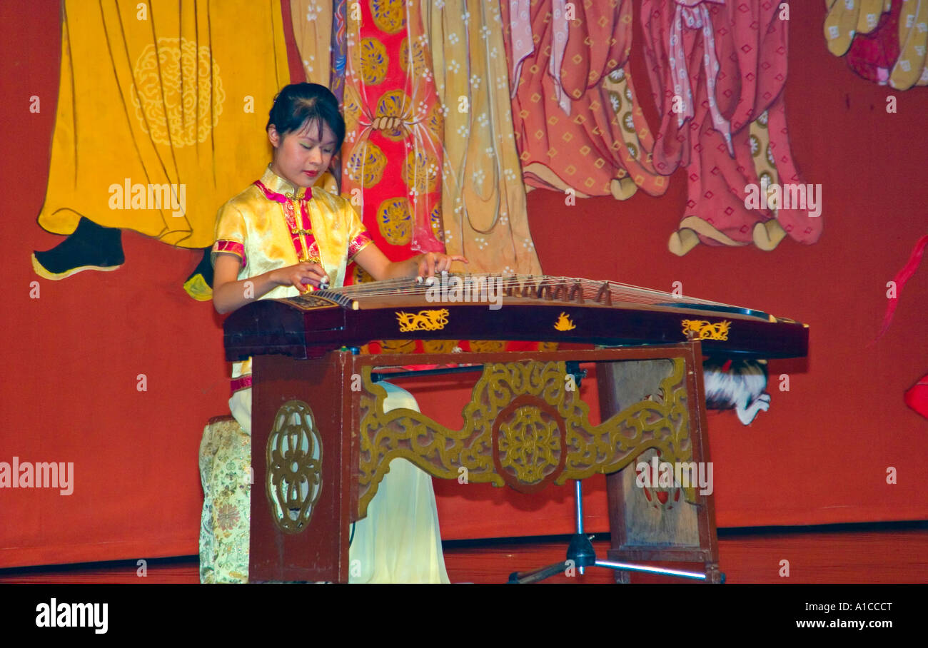 Female Chinese musician Stock Photo - Alamy
