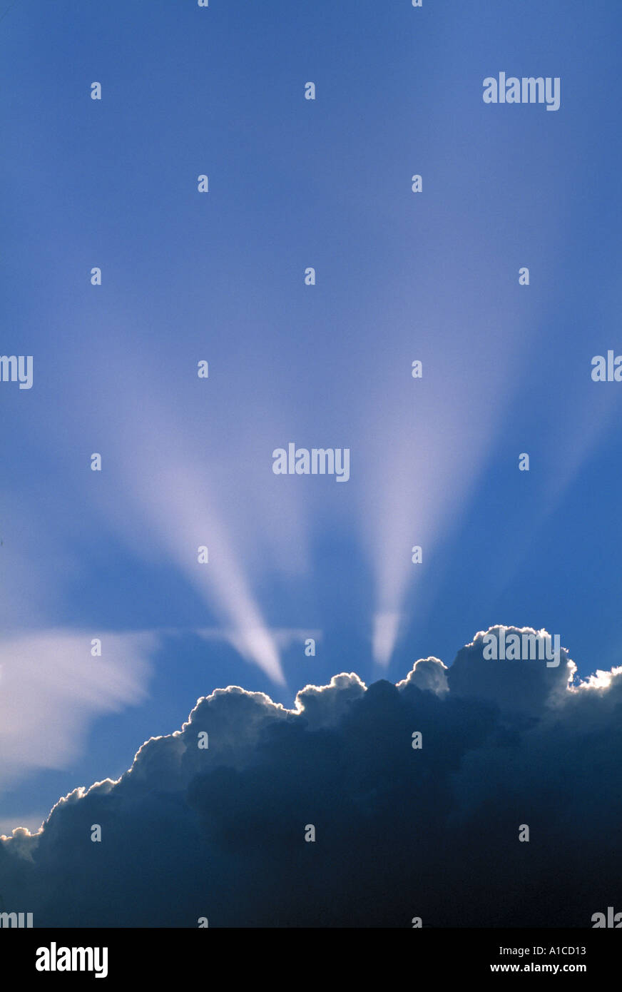 Sun rays clouds hi-res stock photography and images - Alamy