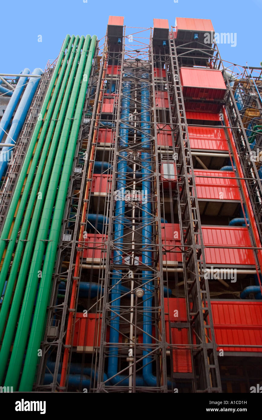 The Pipes and Ducts of the Pompidou Centre Stock Photo - Alamy