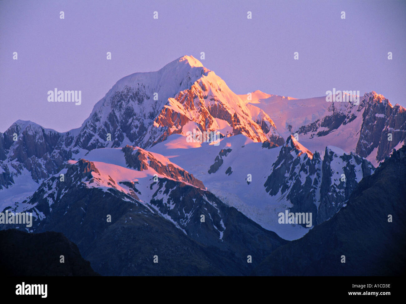 Mt. Tasman, New Zealand Stock Photo - Alamy