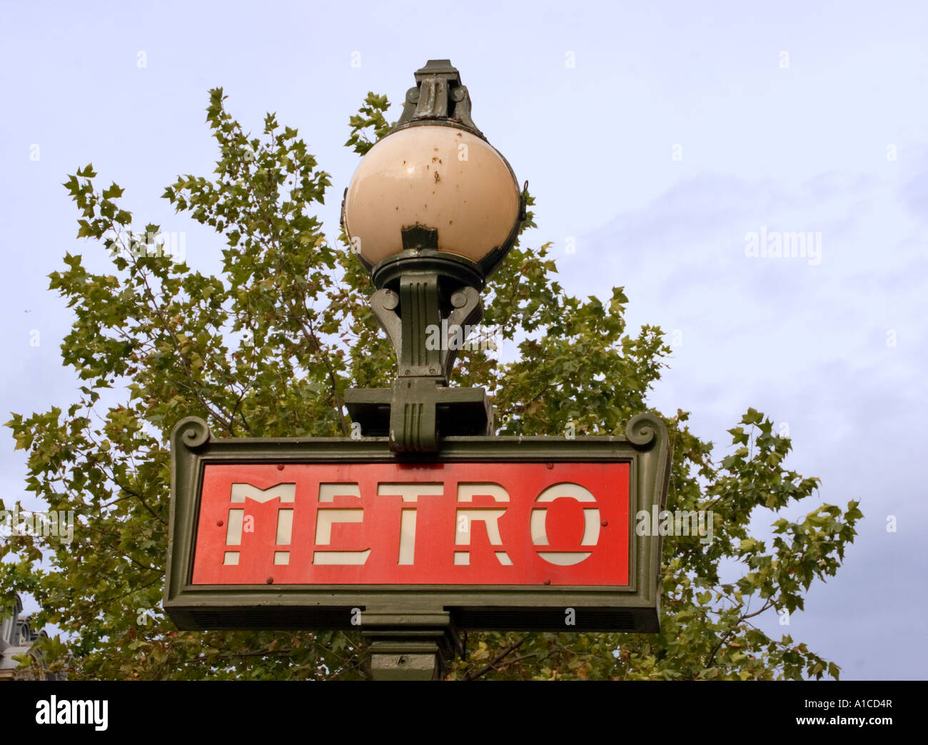 Paris Metro Sign Stock Photo - Alamy