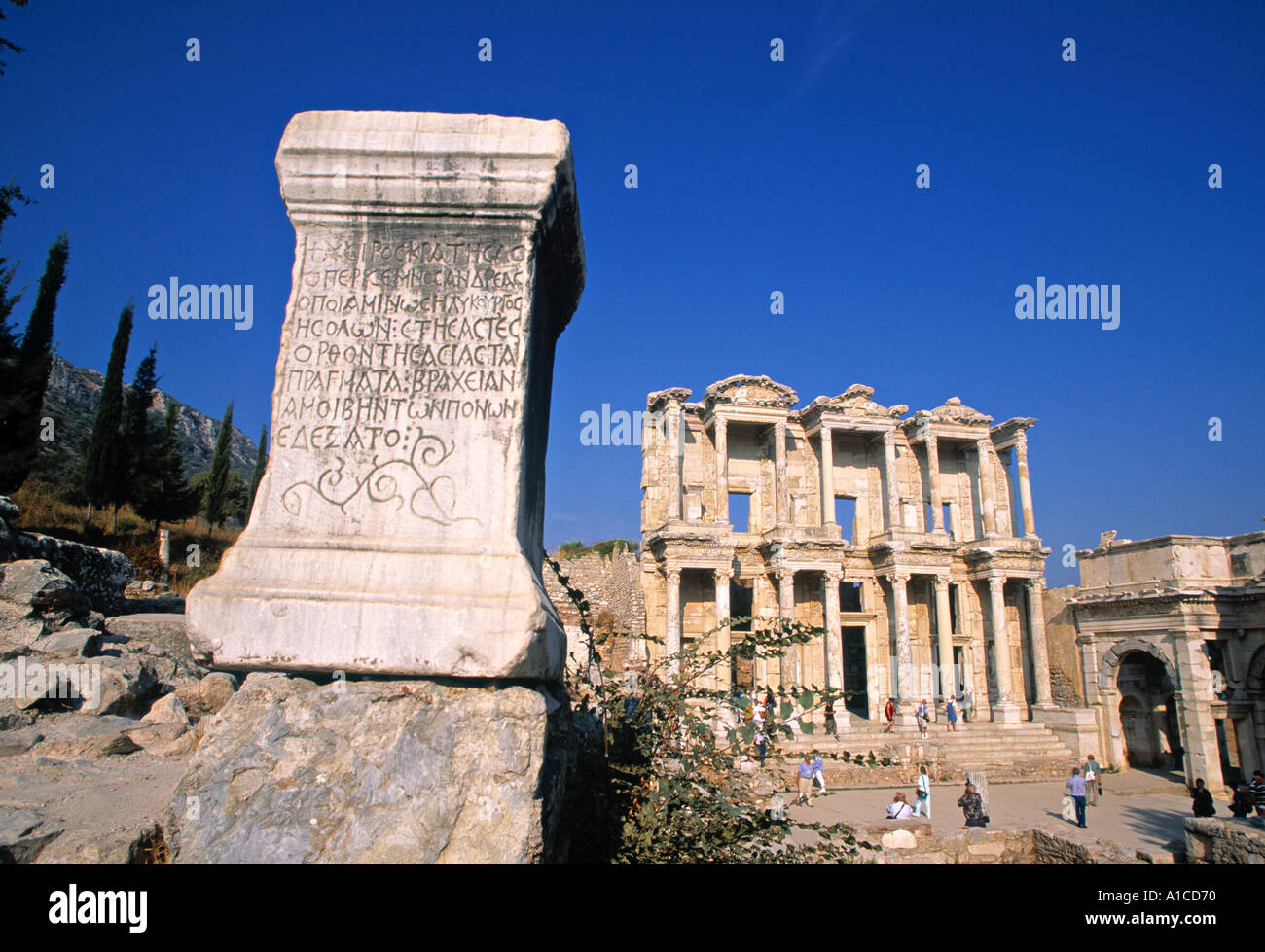 Library of Celsus, Ephesus, Turkey Stock Photo - Alamy