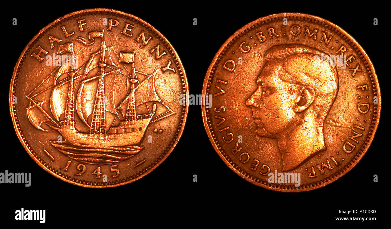 1945 king george vi half hi-res stock photography and images - Alamy