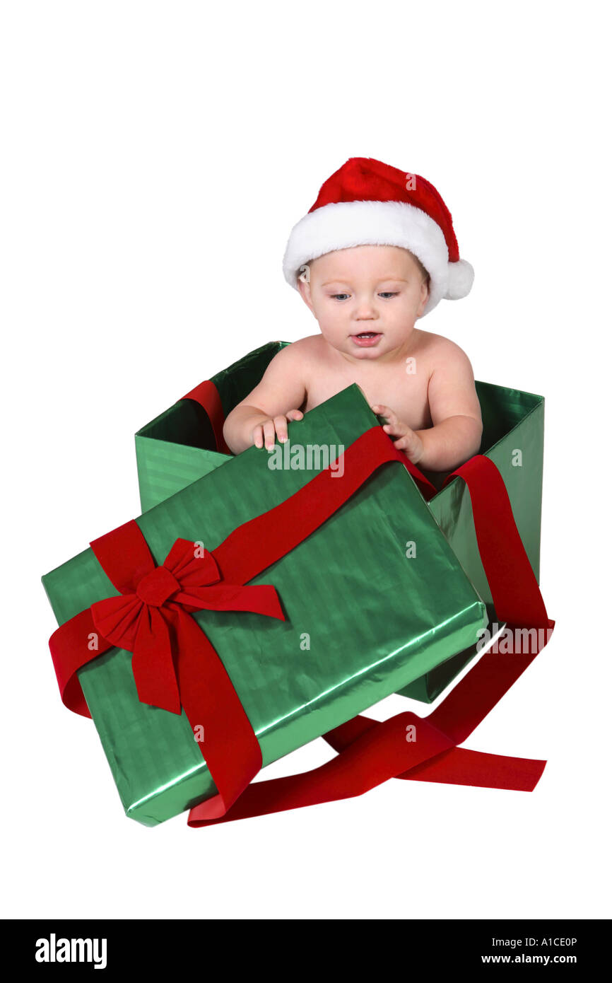 Unwrapped christmas presents Cut Out Stock Images & Pictures - Alamy