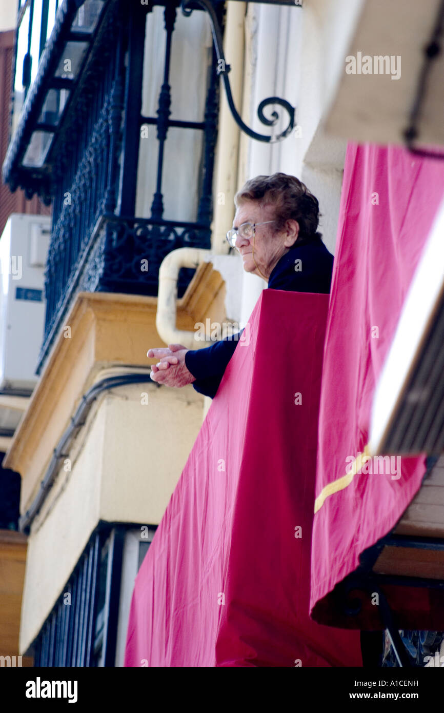 Typical traditional Spanish window in Seville Stock Photo - Alamy